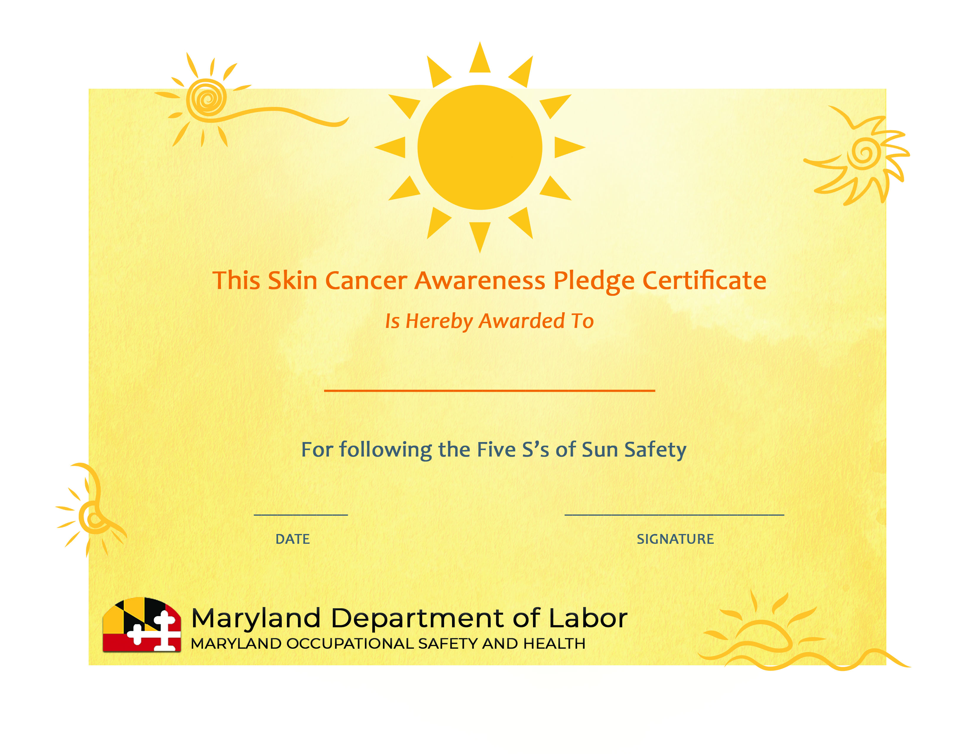 May is Skin Cancer Awareness Month 2024 - Maryland Occupational Safety and Health (MOSH)